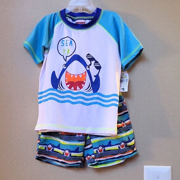 Swiggles | Swim | Nwt Swiggies 824 Month Boy Swiming Set With Shark ...